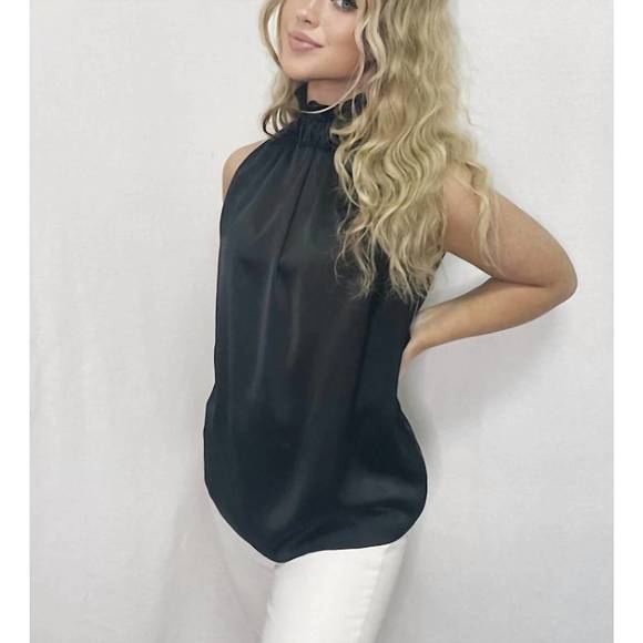 Posh Couture | Tops | New Posh Couture Mock Neck In Black | Poshmark